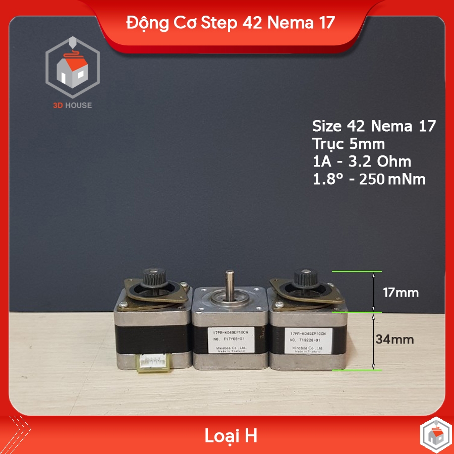 Động Cơ Bước Step 42 Nema 17 Hãng Tháo Máy Sỉ 20 con | Shopee Việt Nam