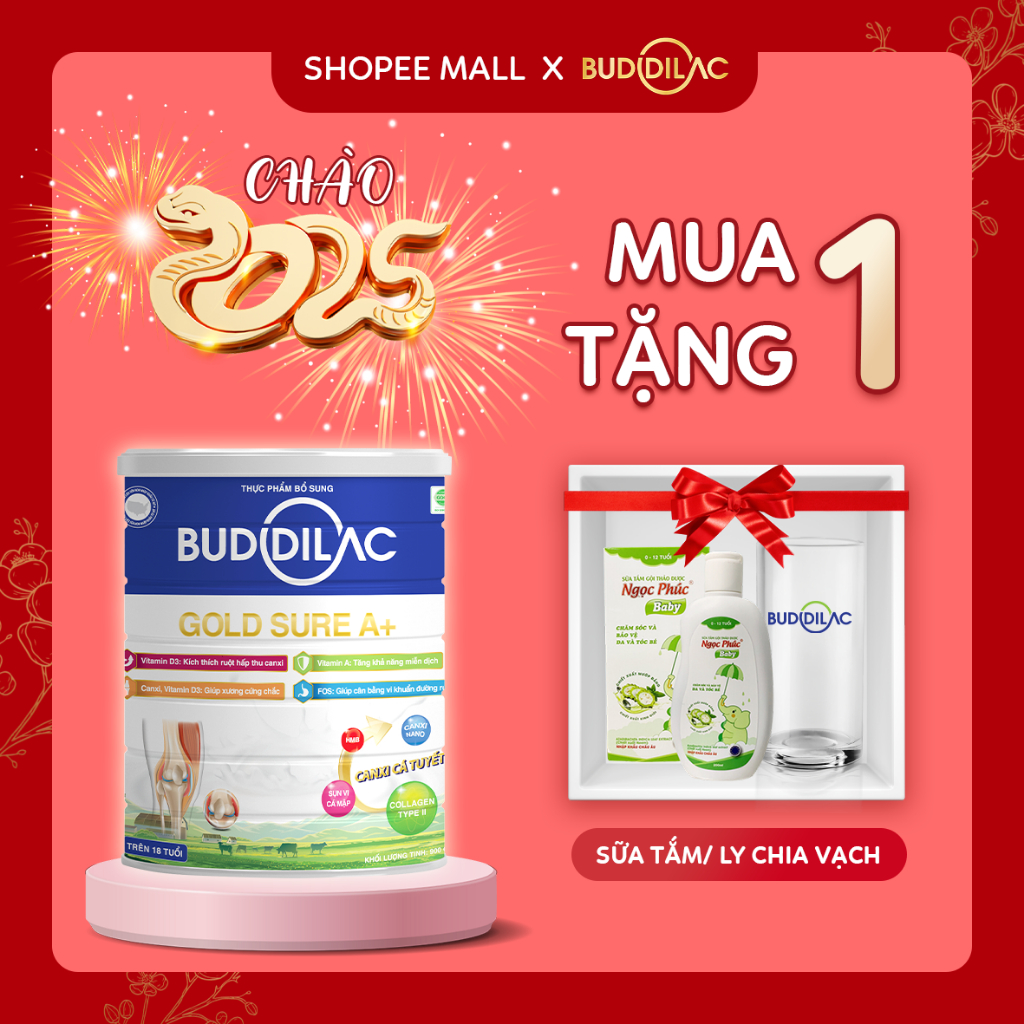 Sữa Bột BUDDILAC Gold Sure A+ Phòng Ngừa Loãng Xương Tăng Cường Sức ...