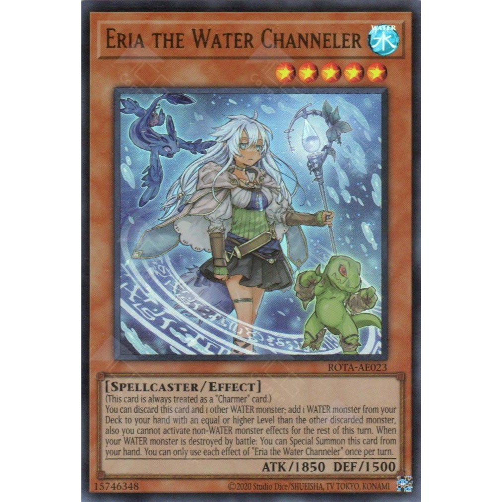 [ Bài Yugioh Chính Hãng ] Rota-AE023 Eria the Water Channeler (UR ...