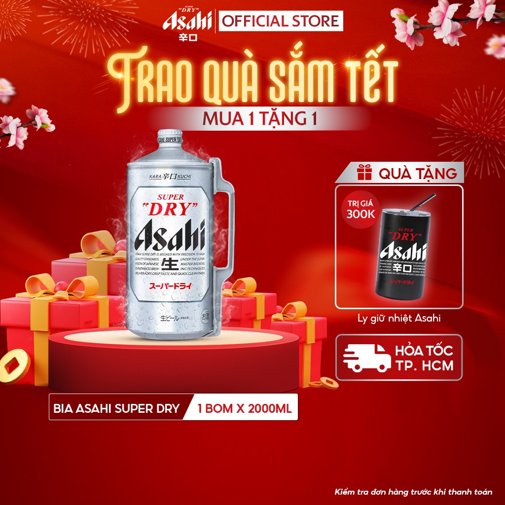 1 Can 2L Bia Asahi Super "DRY" Chính Hãng Nhật Bản | Shopee Việt Nam