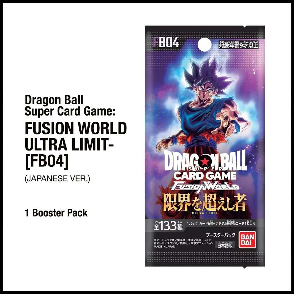 [1 Pack] Thẻ Bài Dragon Ball Super Card Game FUSION WORLD - Ultra Limit Booster Pack [FB04 ...