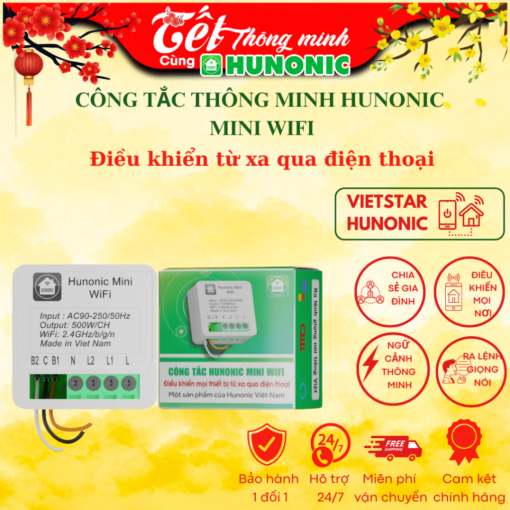 Công tắc điều khiển từ xa Hunonic Mini | Shopee Việt Nam