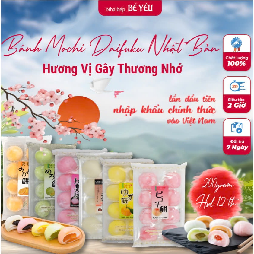 [NHẬT BẢN] Bánh Mochi Nhân Trái Cây Thương Hiệu Sachi Mochi - Hương vị ...