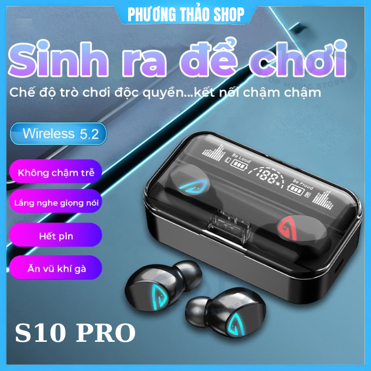 Tai nghe S10 / F9 / M10 / M100 Pro pin 8h, bass cực hay, hỗ trợ đàm ...