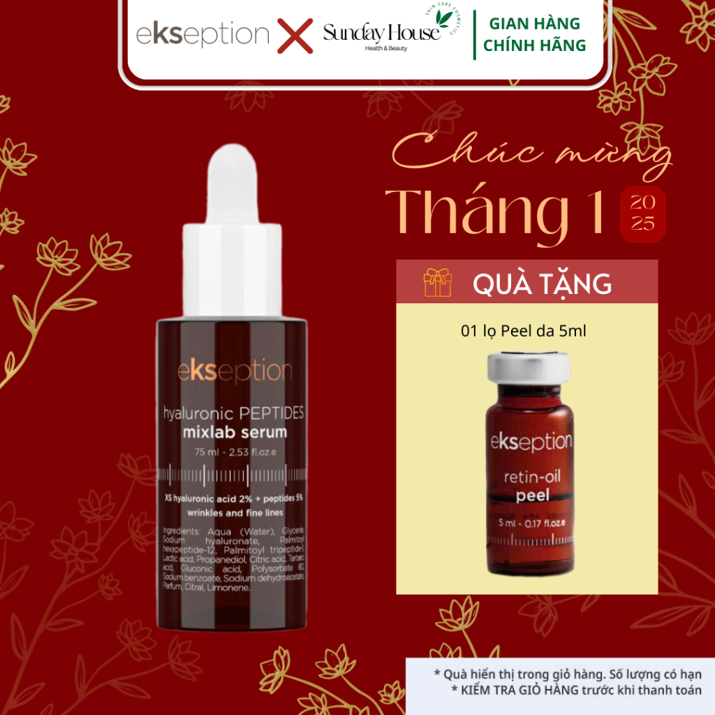 Serum Peptides Dưỡng Ẩm Và Giảm Nếp Nhăn Ekseption Hyaluronic Peptides ...