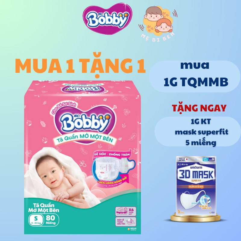 [MỚI] Size NB70+6 /Size S80 Tã/bỉm quần Mở Một Bên Bobby Đầu Tiên Trên ...
