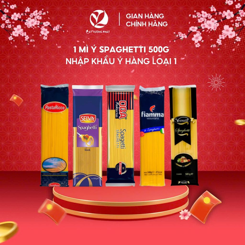 Mỳ Ý Spaghetti Veronelli Nhập Khẩu Ý 500g, Mì Ý Sợi Fiamma Dai Ngon ...