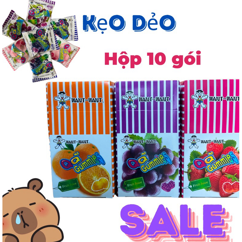 Kẹo Dẻo Want-Want QQ Gummies Gói 70g Hộp 10 Gói - Đủ Vị Trái Cây | Shopee Việt Nam