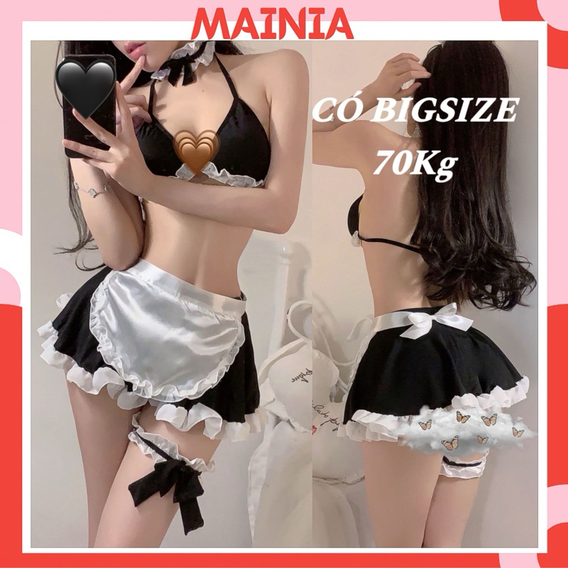 [ Có BIGSIZE 70Kg ] Set 6 Món Cosplay Hầu Gái Siêu Xinh 2352 MAINIA BIGSIZE Queen of Night ...