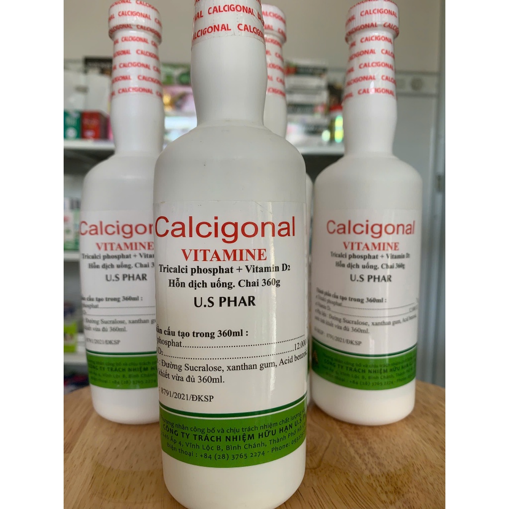 Dung dịch bổ sung Canxi phát triển xương và răng cho bé CalciGonal chai ...