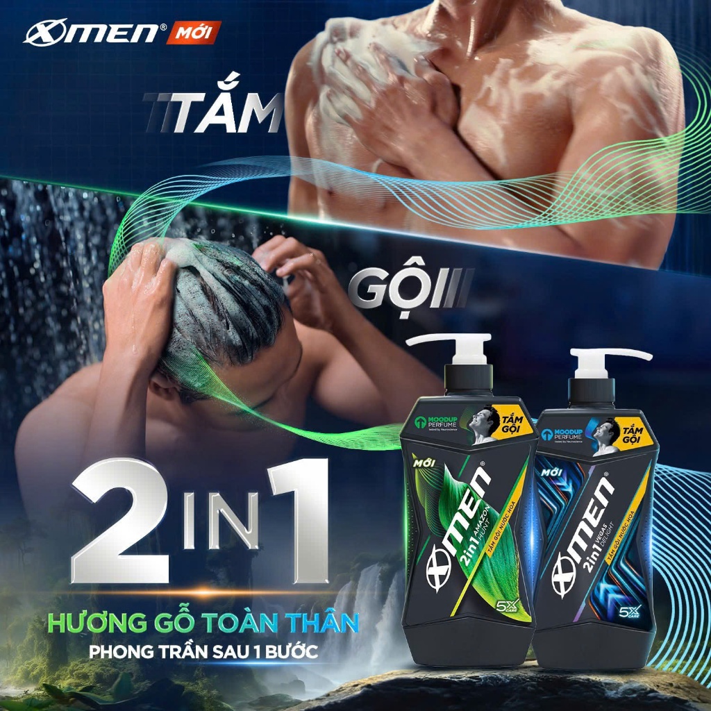 (XMEN) Tắm gội X-Men 2in1 chai 630g - 2 mùi hương nước hoa thơm lâu và sạch sâu | Shopee Việt Nam