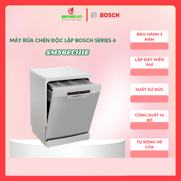 Máy Rửa Chén Bosch SMS6ECI11E SERIE 6 Tự Động Mở Cửa, Xuất Xứ Đức ...