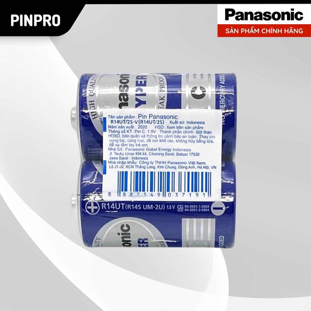 Pin Trung ( Cỡ C ) Panasonic HYPER R14UT/2S vỉ 2 viên - Hàng Chính Hãng ...