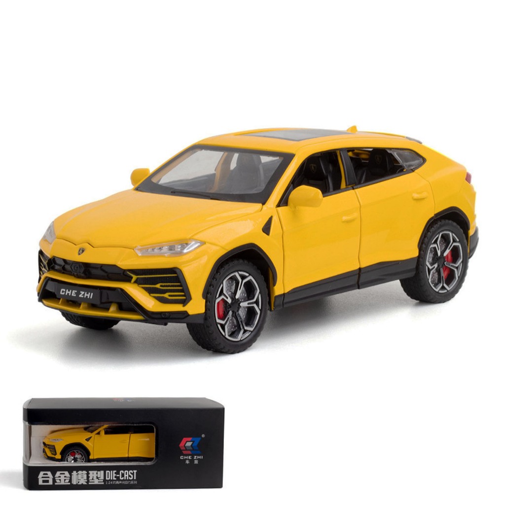 Xe mô hình kim loại Lambor Urus TẶNG KÈM BIỂN SỐ gập gương đánh lái tỉ ...