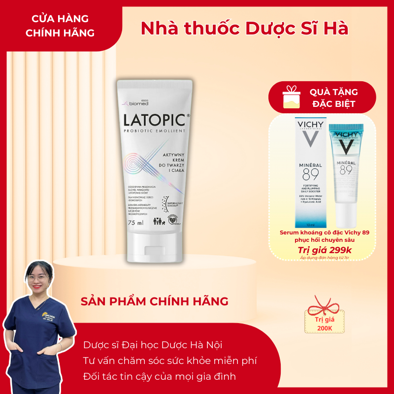 [CHÍNH HÃNG] LATOPIC PROBIOTIC EMOLLIENT Active Face and Body Cream ...
