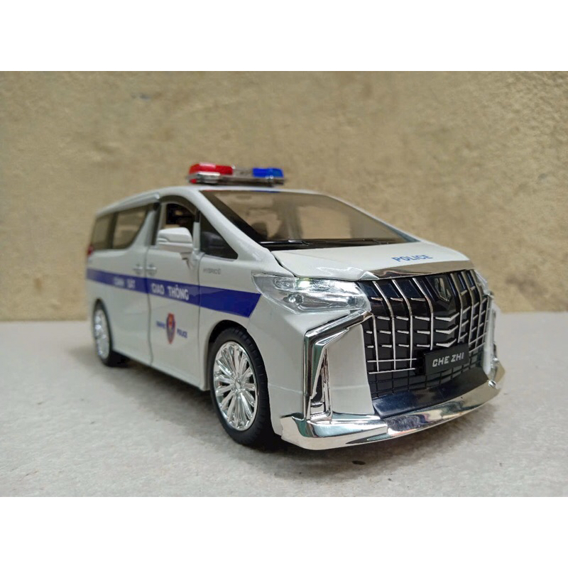 Mô hình xe Police Toyota Alphard Hybrid CSGT 1:24 | Shopee Việt Nam