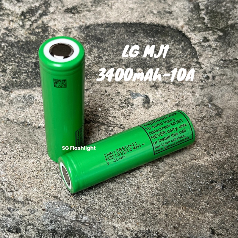 Pin 18650 LG MJ1 3400/ 3500mAh xả 10A liên tục, 20A tức thời 18650MJ1 ...
