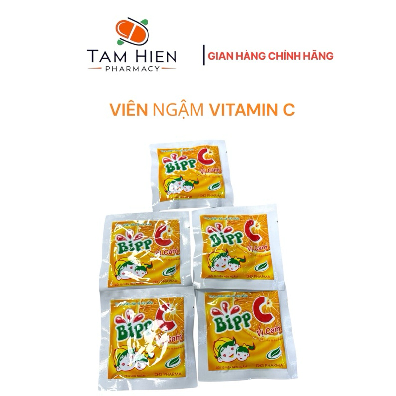 Combo 5 gói Kẹo Bipp C vị cam (Dược Hậu Giang - DHG Pharma) (Kẹo tuổi ...