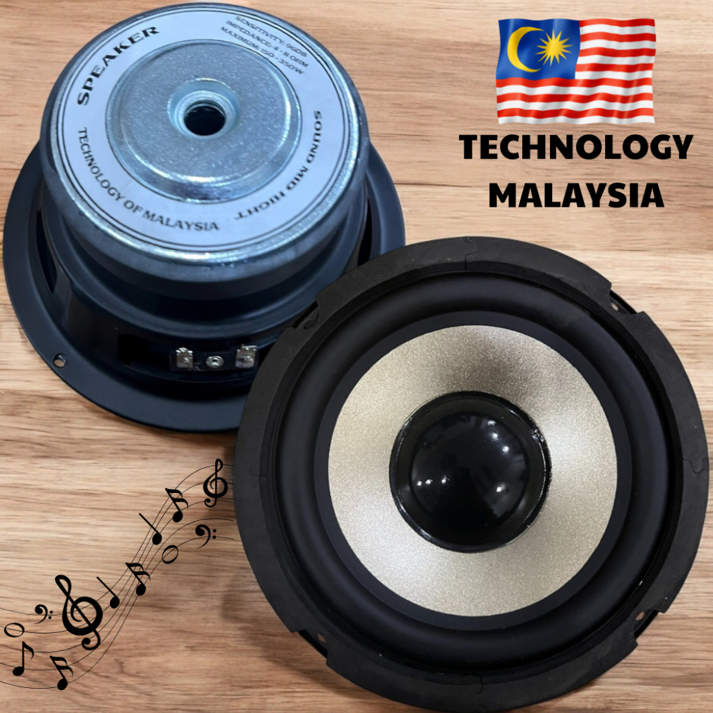 CỦ LOA TRUNG HỞ/ BASS RỜI 16CM COIL 38( GIÁ 1 CÁI) GÂN CAO SU MÀN VÀNG ĐỒNG NHẬP KHẨU MALAYSIA ...