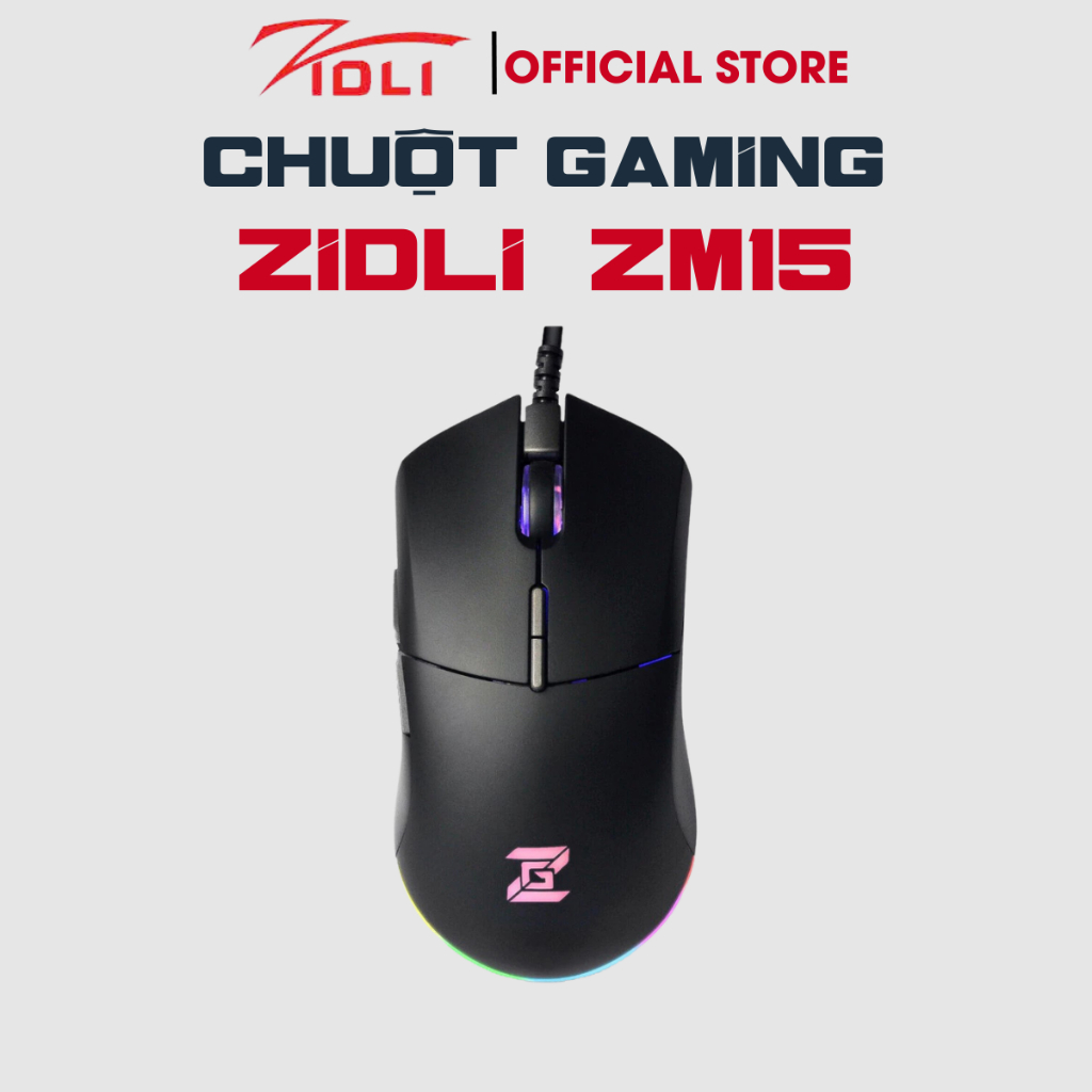 Chuột có dây chơi game Hi-End - Gaming Zidli ZM15 Công nghệ Led RGB ...