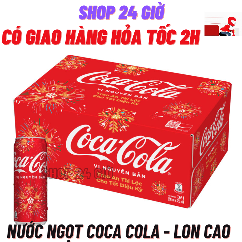 Coca-cola Lon 330 Ml - Shop 24 Giờ | Shopee Việt Nam