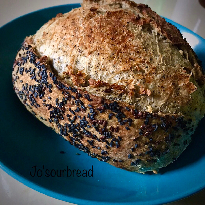 Bánh mì men tự nhiên nguyên cám mix hạt(Multigrain Sourdough Bread ...