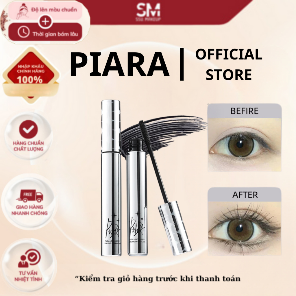 Piara mascara Dạng Lỏng Chống Thấm Nước Không Nhòe Chuốt Dài Dày Và ...