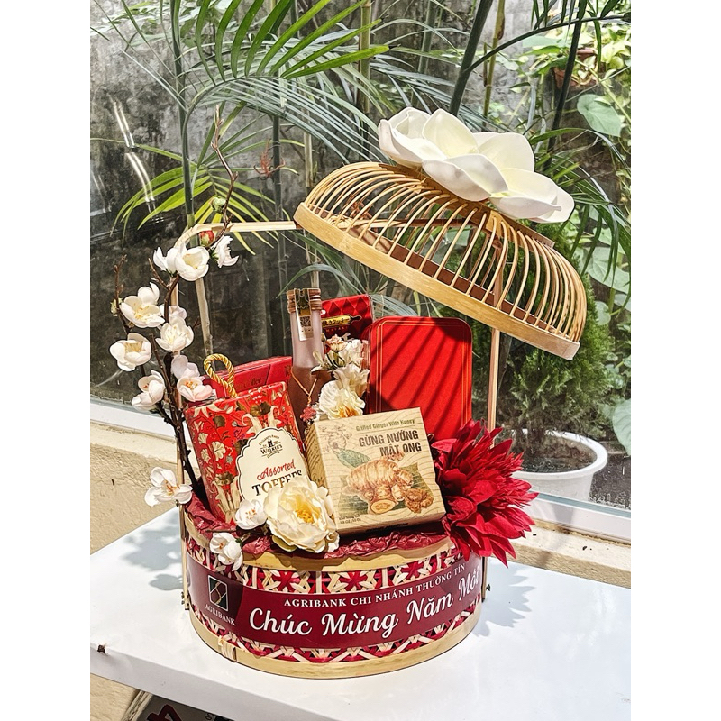 Giỏ nan tre hoa thị dáng lồng chim - TBB CONCEPT | Shopee Việt Nam
