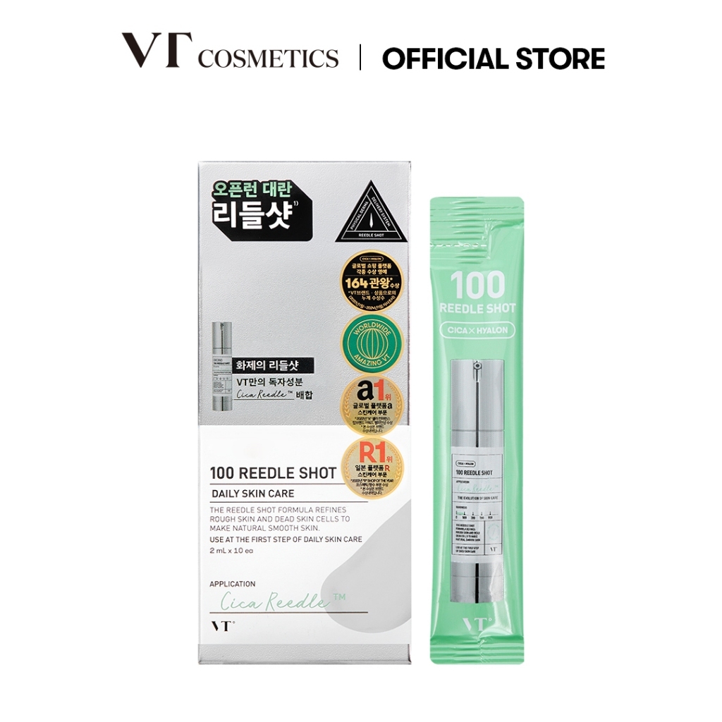 Hộp 10 gói tinh chất vi kim VT REEDLE SHOT STICK POUCH (2ml x 10 gói ...