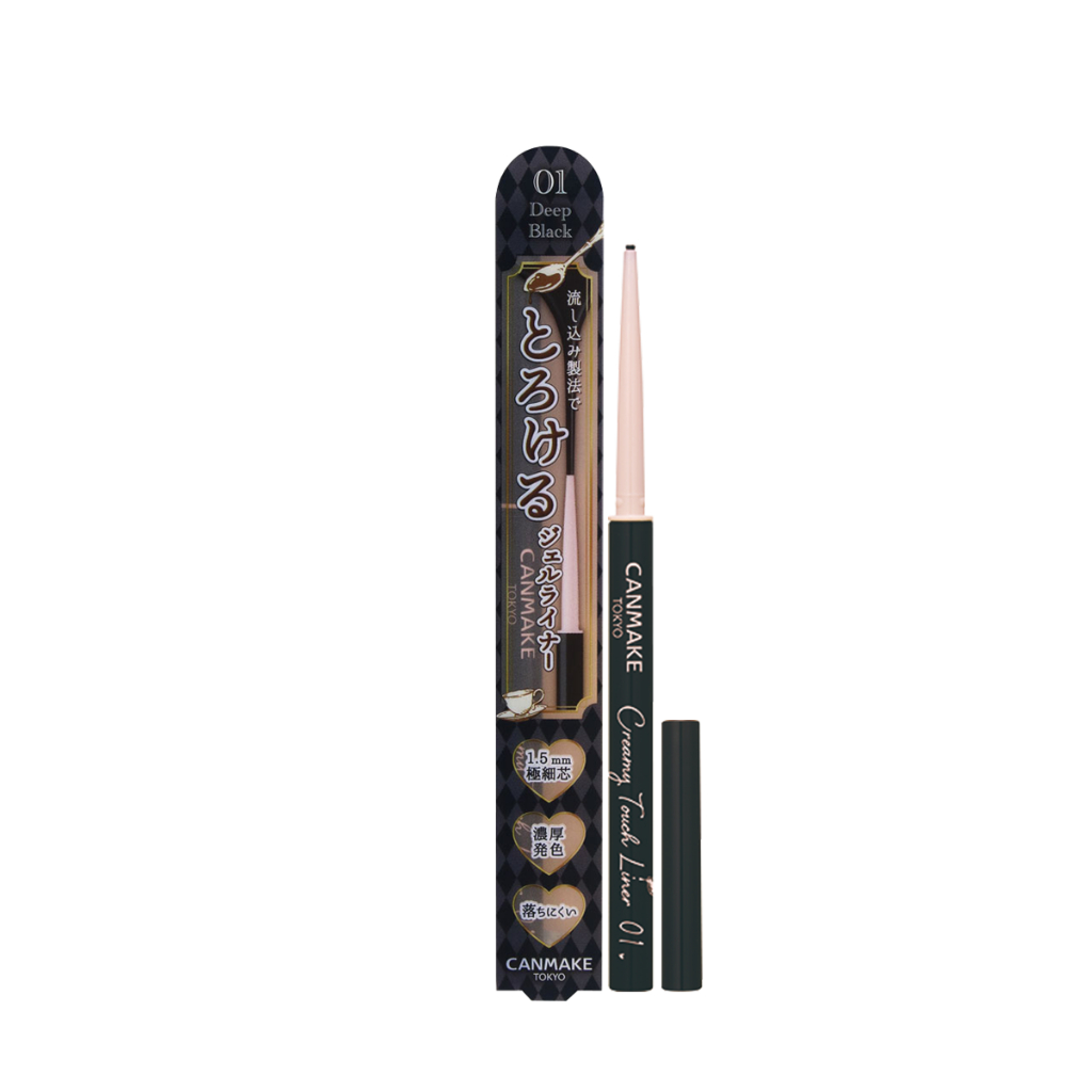 Bút Kẻ Mắt Eyeliner Canmake Tokyo Creamy Touch Liner Waterproof Dạng Chì Sáp Màu 01 Deep Black ...