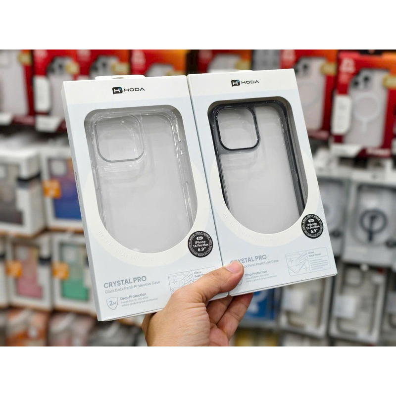 Ốp lưng Hoda Crystal Pro 16promax/16pro/15pro/15promax/15plus chống sốc trong cao cấp. | Shopee ...