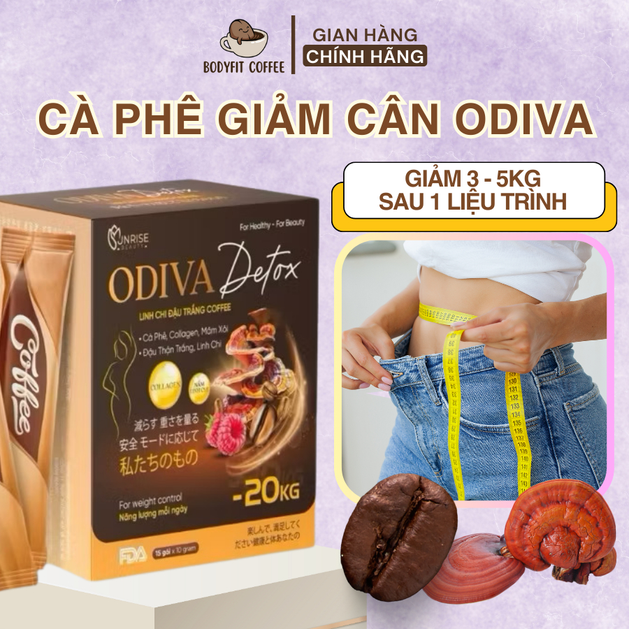 Cafe Giảm Cân Odiva BODYFIT Chính Hãng Hộp 15 Gói, Cà Phê Giảm Cân Cấp ...