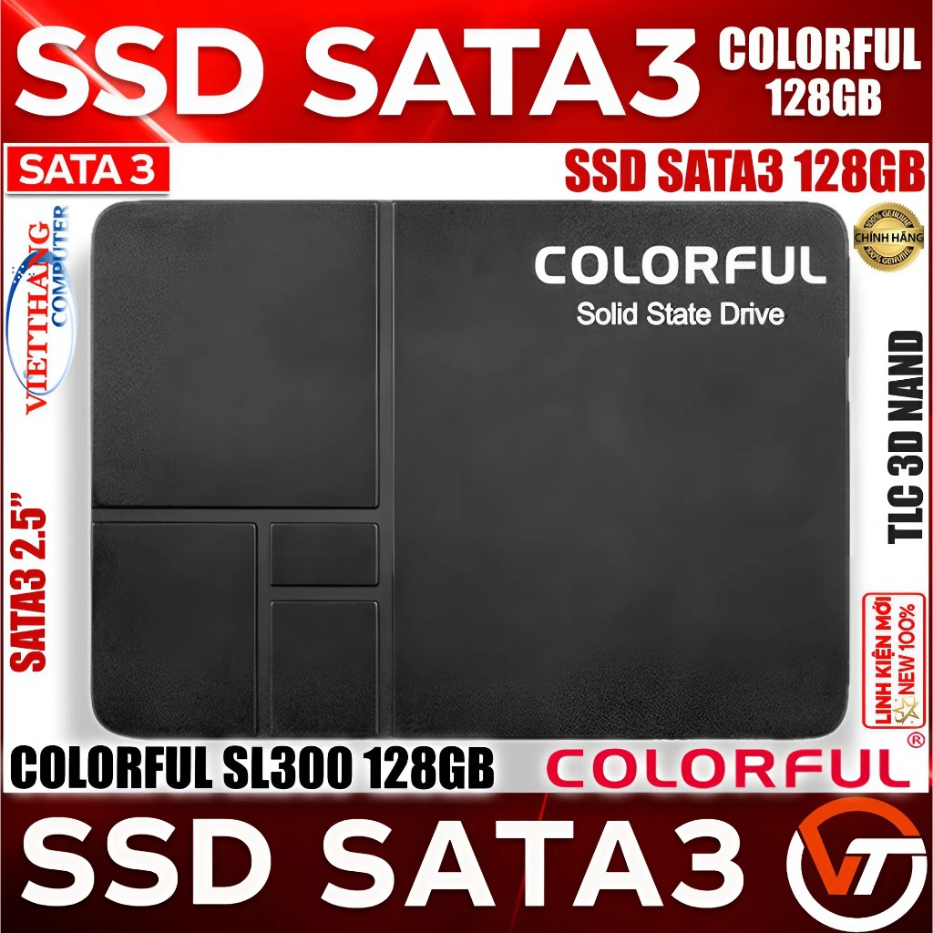 Ổ cứng SSD Colorful SL300 128GB SATA3 Chính hãng New 100% Full hộp BH ...