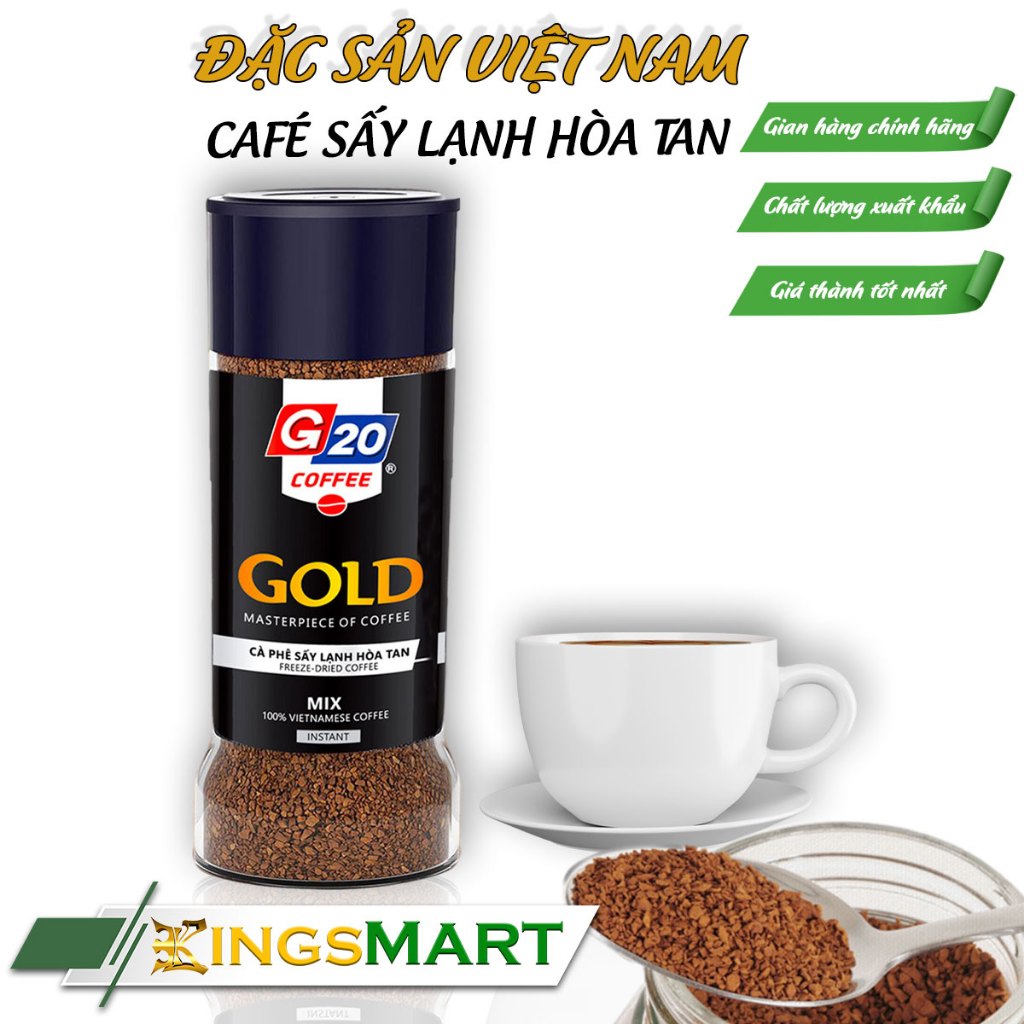 Cà phê sấy lạnh GOLD MIX 100% Arabica & Robusta – G20 COFFEE THIÊN SA ...