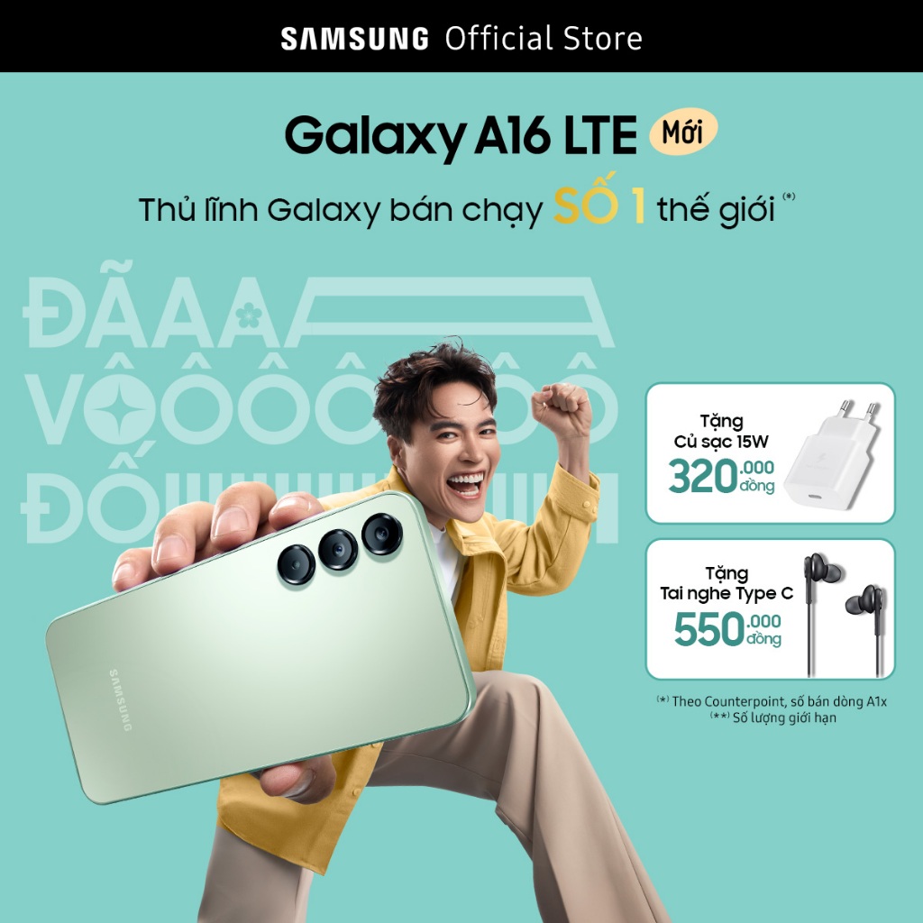 Điện Thoại Samsung Galaxy A16 LTE 4GB/128GB | Shopee Việt Nam
