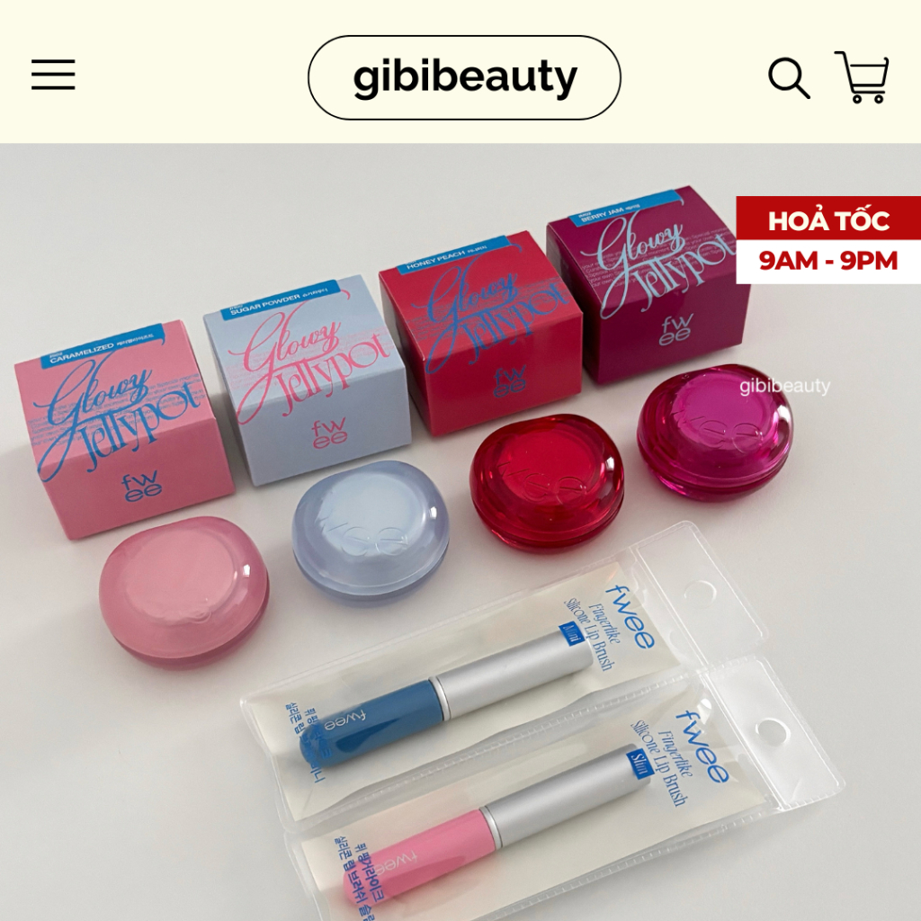 [JELLY] Son thạch FWEE Lip & Cheek Glowy Jelly Pot | Shopee Việt Nam