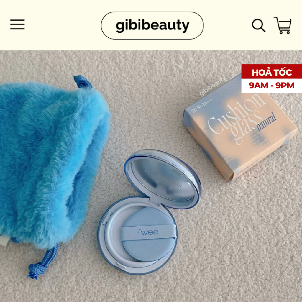 [GLASS] Cushion FWEE Glass Natural SPF50+ PA+++ 15g | Shopee Việt Nam