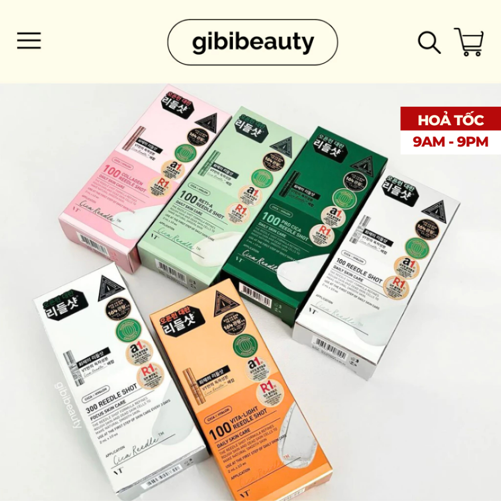 [Hộp] Tinh chất vi kim VT COSMETICS Reedle Shot | Shopee Việt Nam