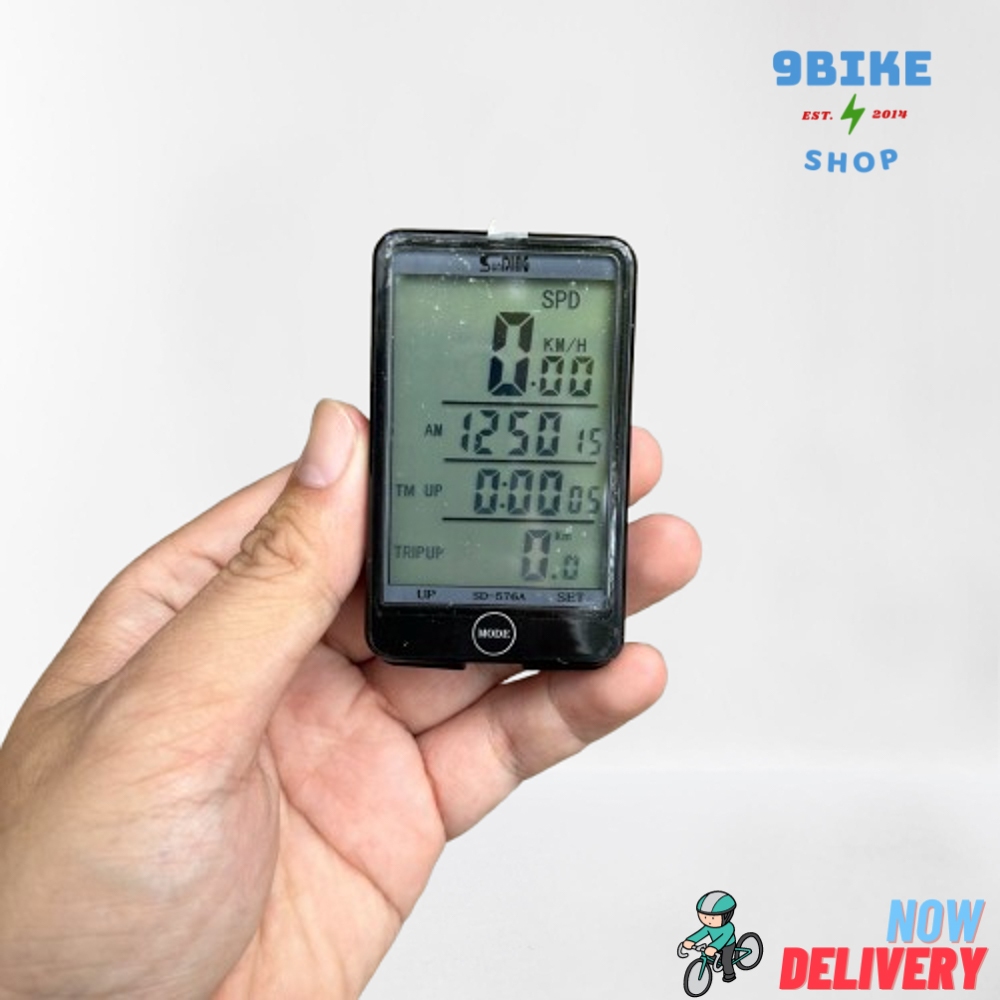 Đồng hồ đo tốc độ xe đạp Sunding 576A - hiển thị tiếng Anh | Shopee ...