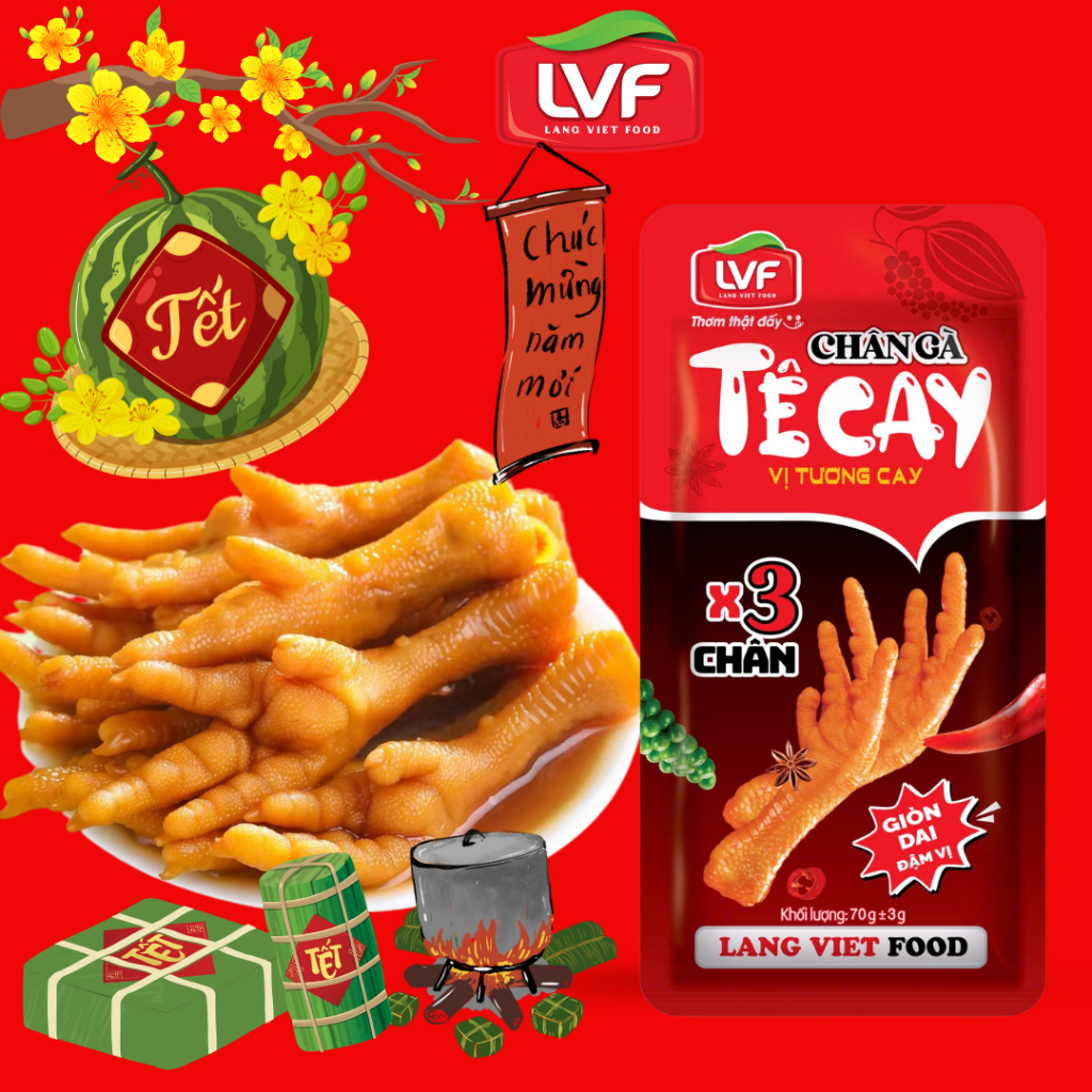 Comb0 30 chân gà Tê cay X3 /1 bịch 2 chân 70g (tặng kèm nước xốt) | Shopee Việt Nam