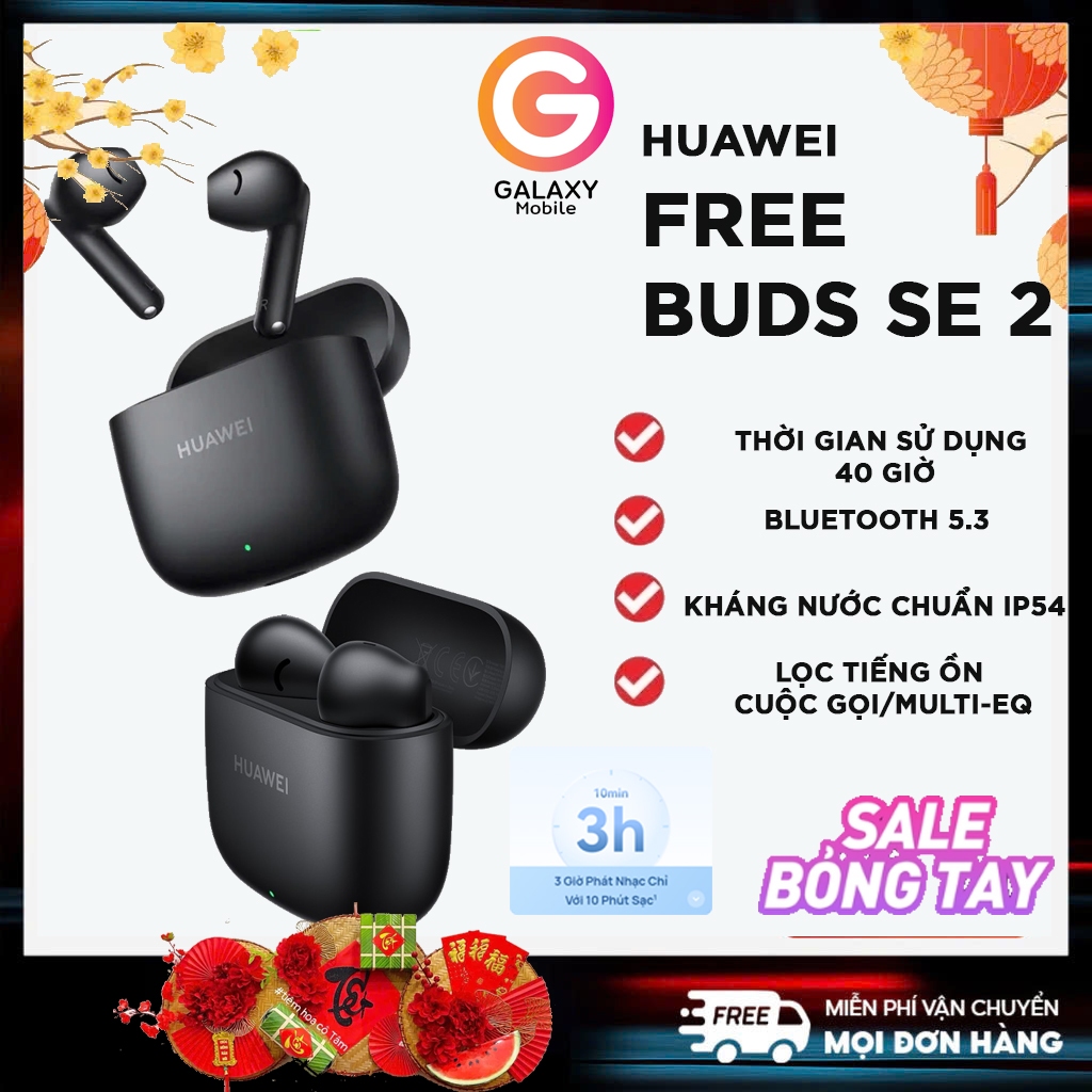 Huawei FreeBuds SE 2 - Tai Nghe Bluetooth HUAWEI FreeBuds SE2 | 40 Giờ Phát Nhạc - New chính ...