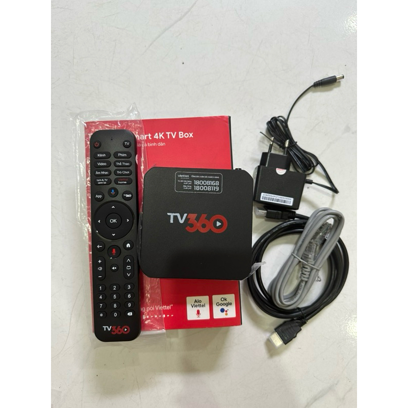 Tivi box 360 Viettel Android TV mã IP952 hàng 90% kèm hộp chạy rom ATV date sản xuất 2024 ...