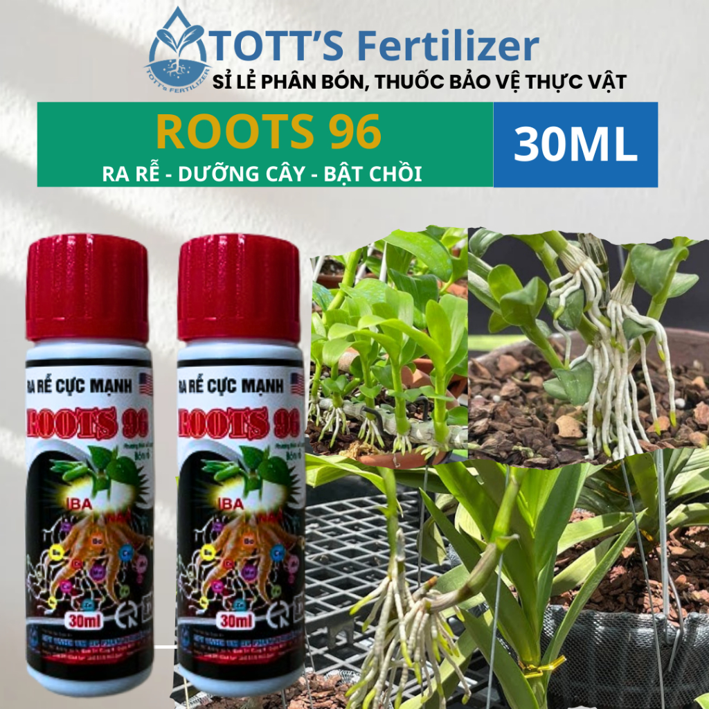 (combo 7 chai) Ra rễ cực mạnh, ROOTS 96 chai 30ml, TOTT's fertilizer ...