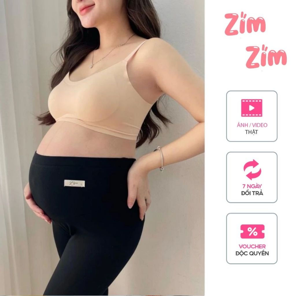 Quần Bầu Leging Chất Vải Mềm Mịn Cạp Chun Và Cạp Chéo, Co Giãn 4 Chiều Thoải Mái Dành Cho Mẹ Bầu ...