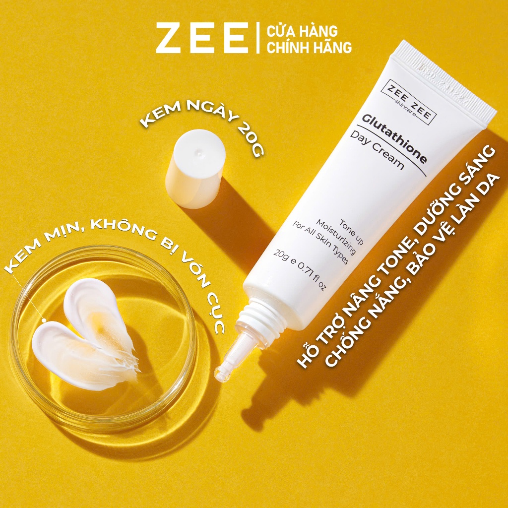 Kem dưỡng sáng da nâng tone ban ngày Glutathione 20g - ZEE ZEE Skincare ...