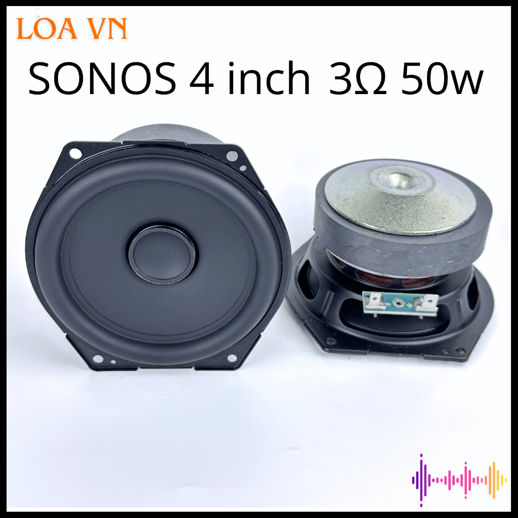 Loa mid bass Sonos 4 inch 3ohm 50w ( Play 5 gen 2) Loa mới xịn, âm bass rất mạnh từ Loa VN ...