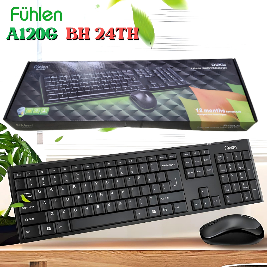 Bộ phím chuột không dây Fuhlen A120G - CHÍNH HÃNG - BH 2 năm | Shopee ...
