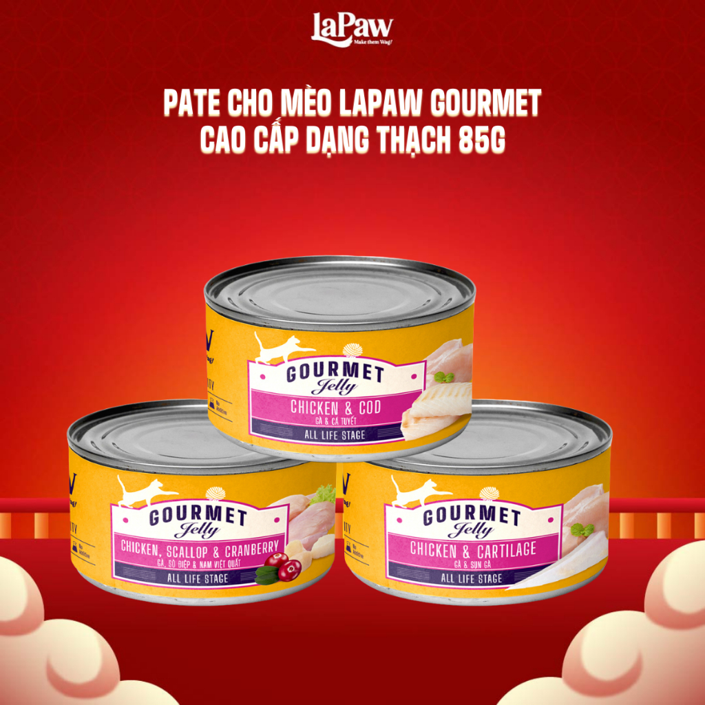 laPaw Gourmet Pate cho mèo cao cấp dạng thạch hộp 85g | Shopee Việt Nam