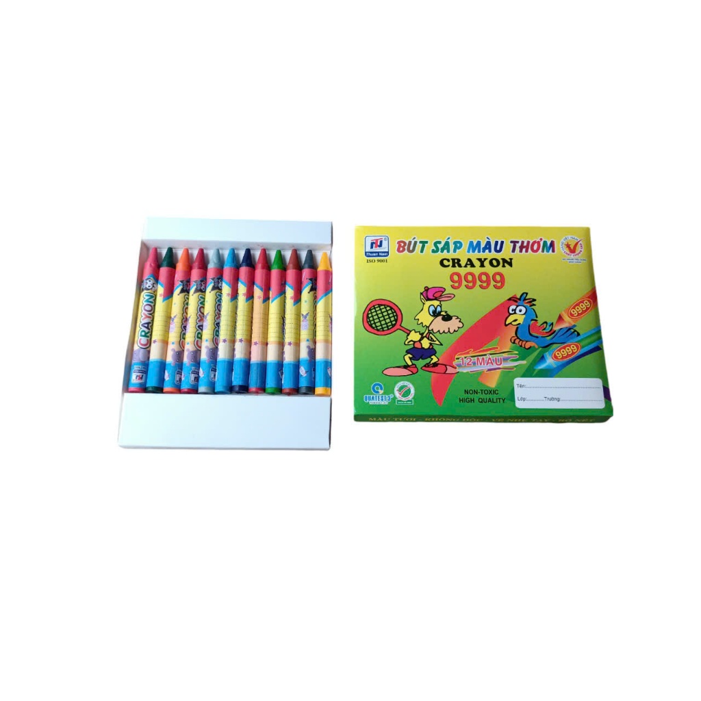 Hộp 12 Bút Sáp Màu Thơm- CRAYON 9999 | Shopee Việt Nam
