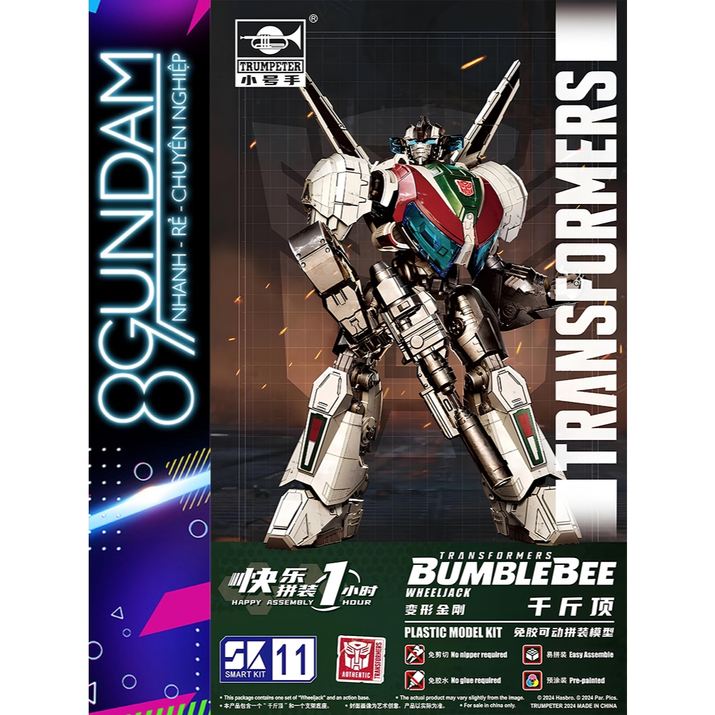 [CÓ SẴN] Mô Hình Lắp Ráp Trumpeter Transformers Smart Kit Wheeljack ...